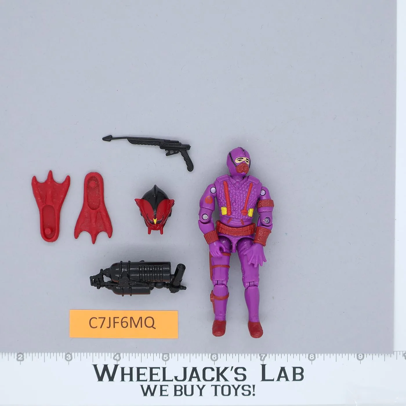 Hydro-Viper V1 G.I. Joe 1988 Hasbro Vintage Action Figure - Wheeljack's Lab
