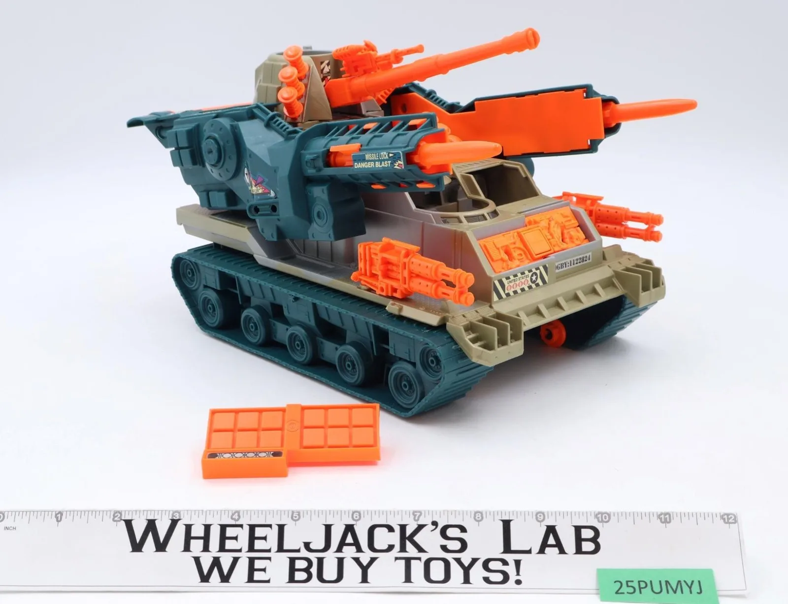 Brawler Tank 100% Complete GI Joe 1991 Hasbro Vintage Action Figure ...