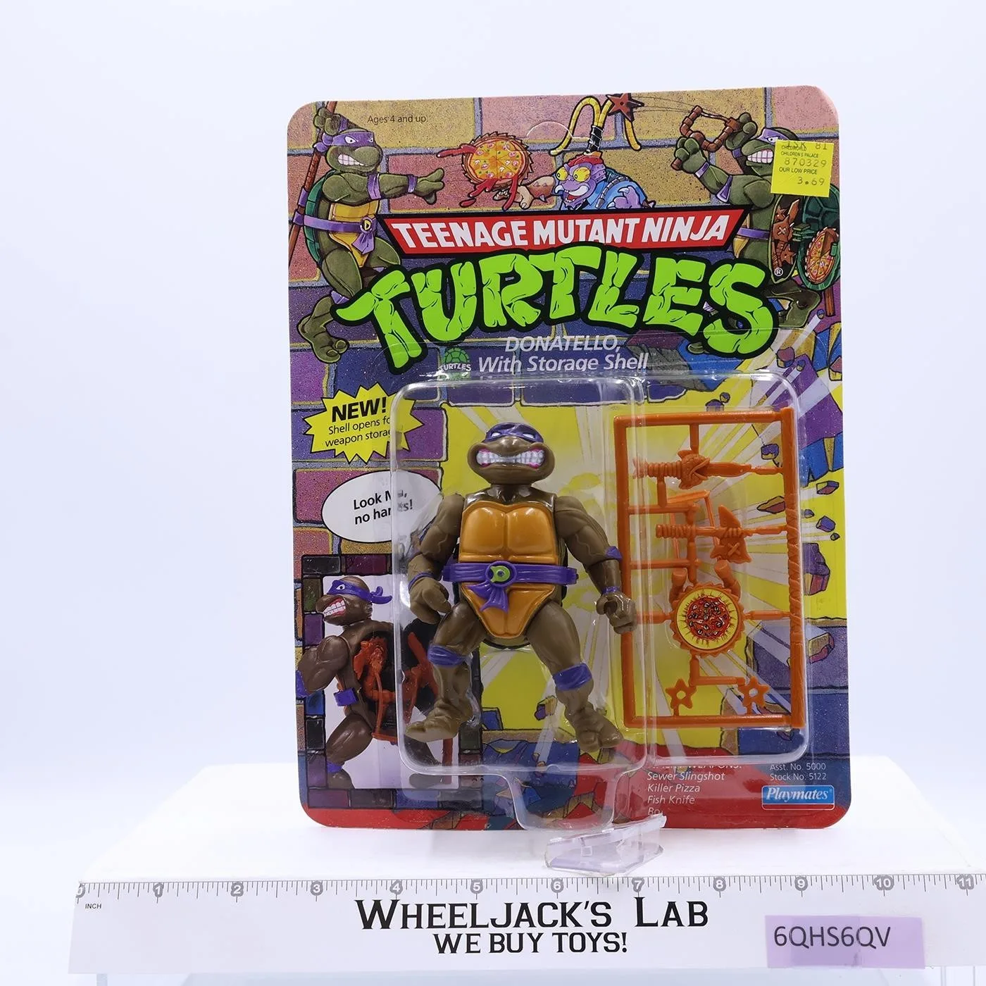 Donatello Storage Shell Teenage Mutant Ninja Turtle TMNT 1990 New MOSC ...