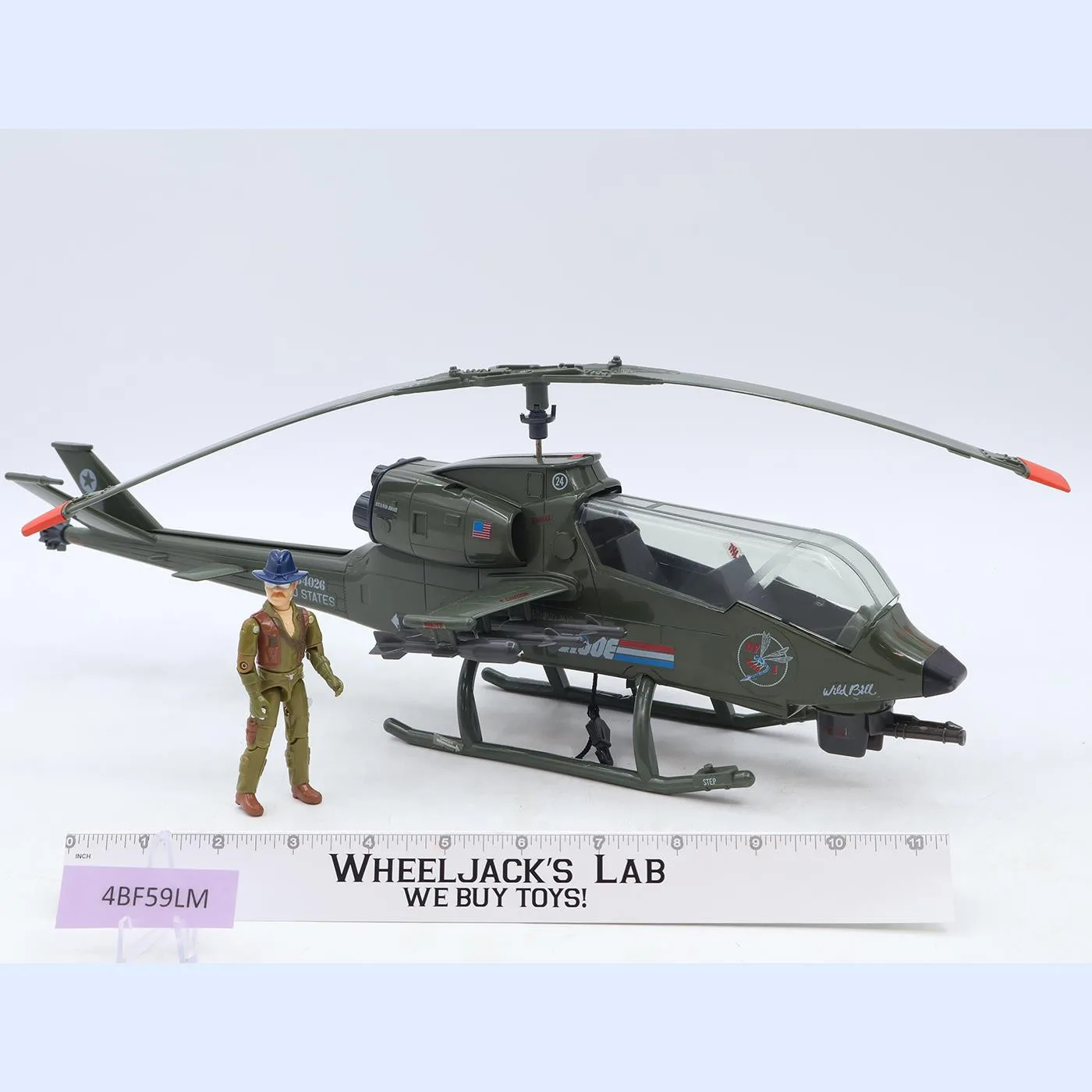 Dragonfly Assault Copter W/ Wild Bill 100% Complete GI Joe 1983 Vintage ...