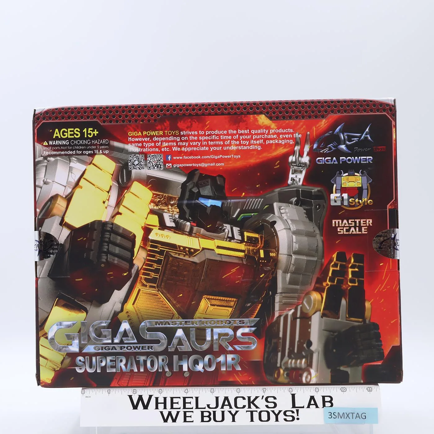 Gigasaurs Superator HQ01R Gold Giga Power Toys Action Figure NEW MIB ...