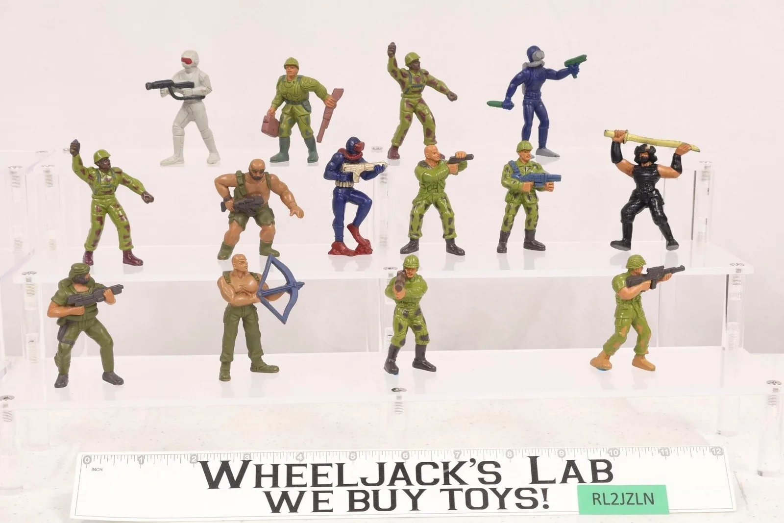 Lot of 14 Soldiers GUTS! 1986 Mattel Military Vintage Action Figures ...