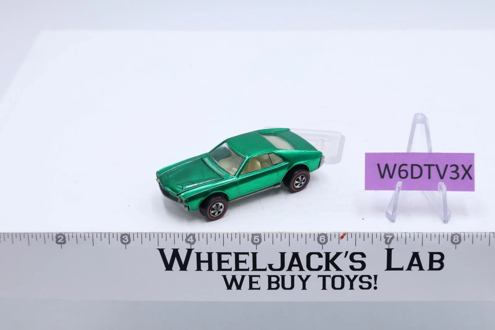 Custom AMX Green 1968 1969 Redline Hot Wheels Mattel Vintage RL White ...