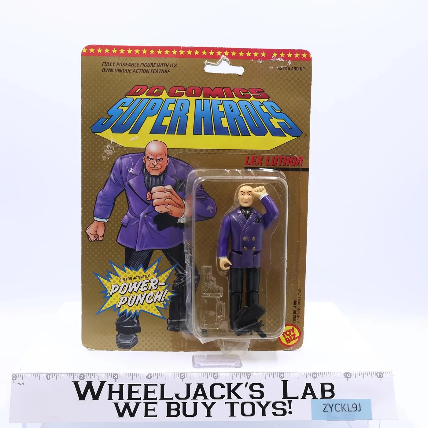 Lex Luthor Power Punch DC Comic Super Heroes Toy Biz 1989 Action Figure ...