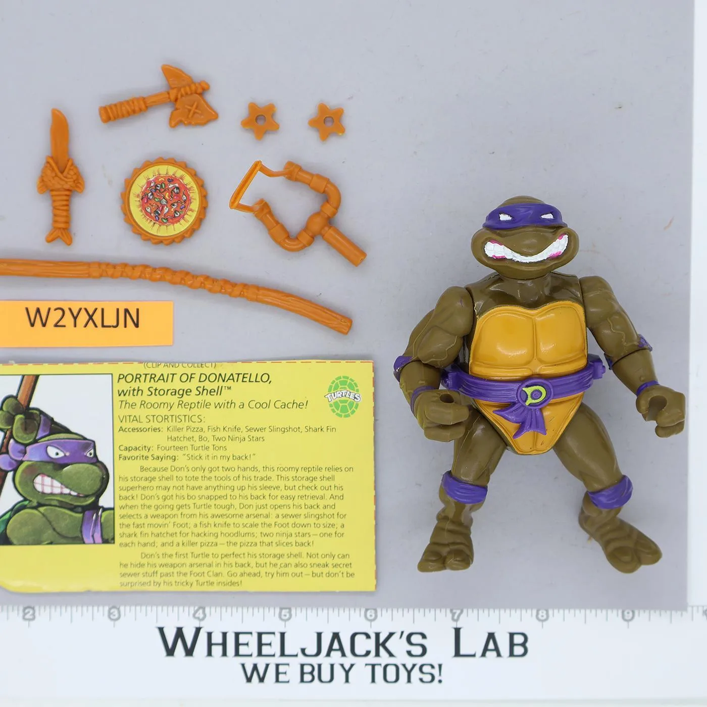 Storage Shell Don 100% Complete Teenage Mutant Ninja Turtles Playmates ...