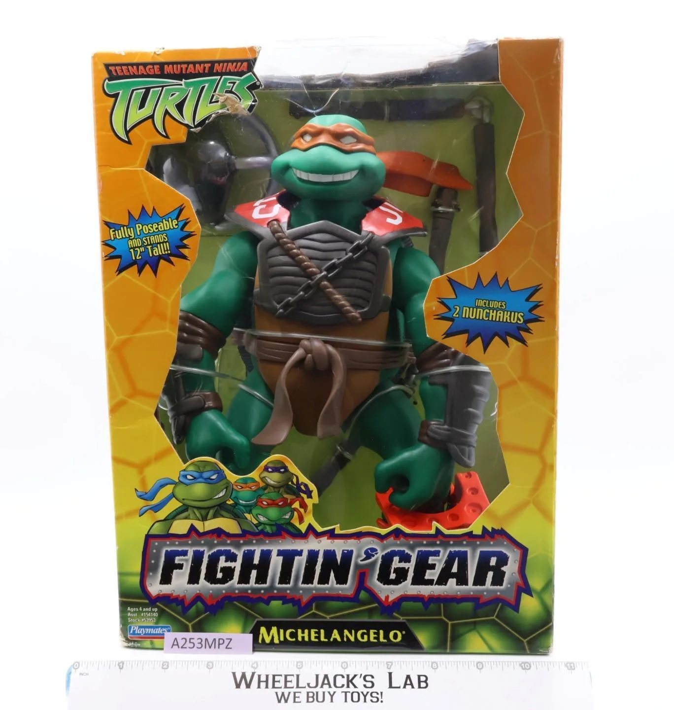 Fightin' Gear Michelangelo 12" TMNT Teenage Mutant Ninja Turtles NEW ...