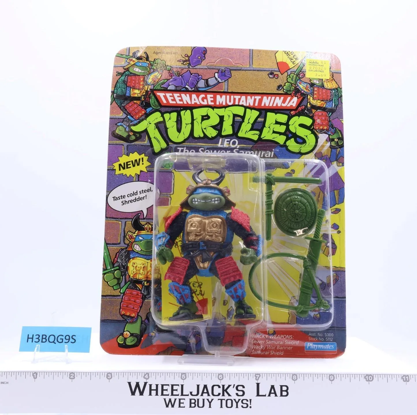 Leo the Sewer Samurai Teenage Mutant Ninja Turtles TMNT 1990 NEW MOSC ...