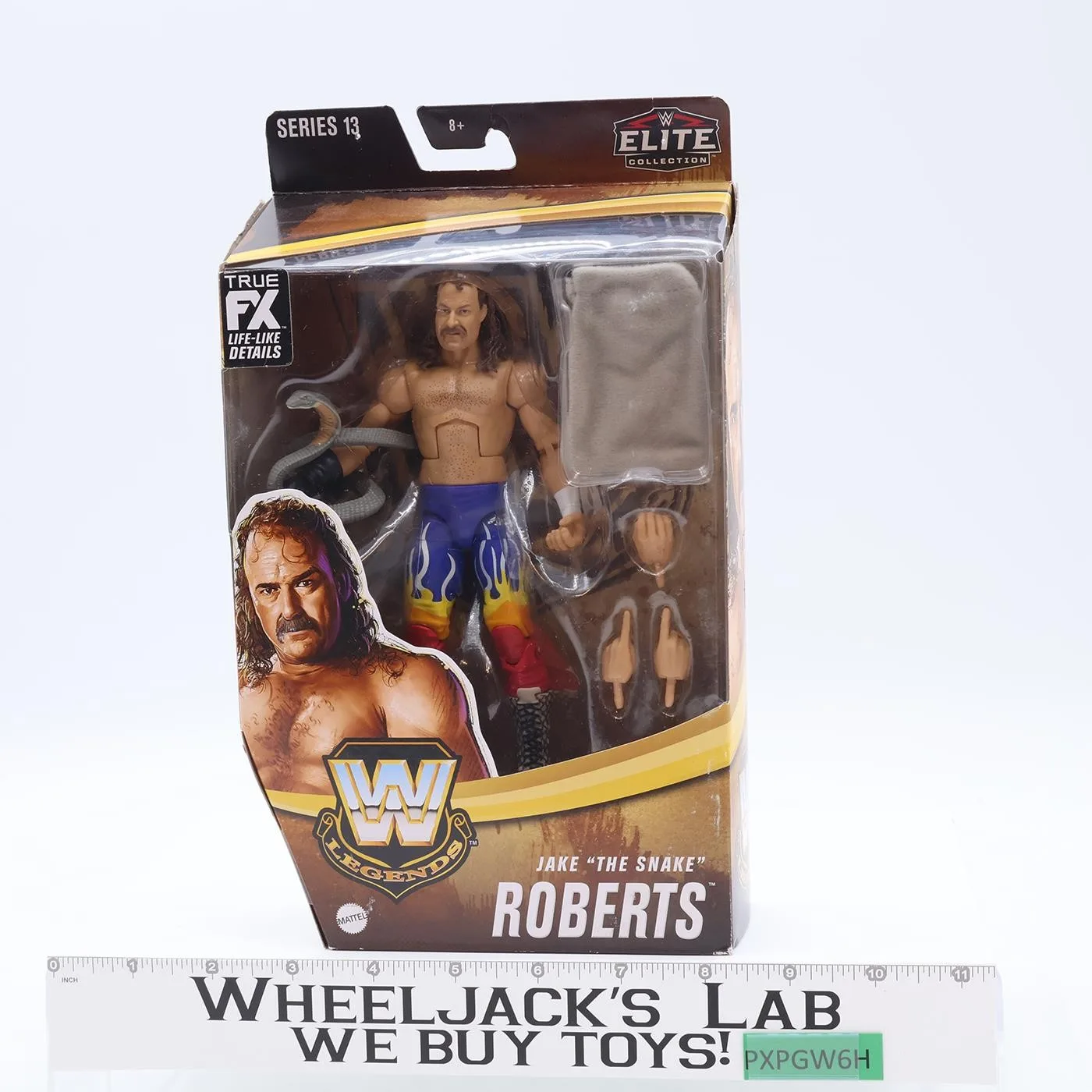 Jake The Snake Roberts WWE Legends Elite Collection Series 13 Mattel ...