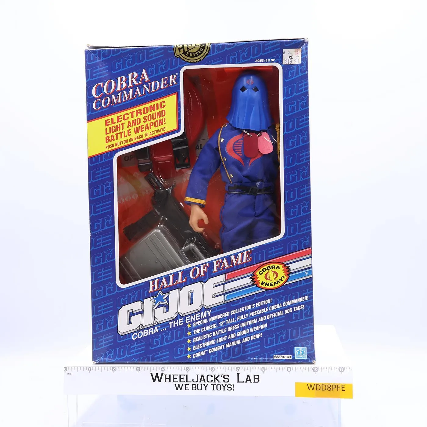 Cobra Commander GI Joe 12" Hall of Fame 1991 Hasbro Vintage Action Figure MIB - Wheeljack's Lab