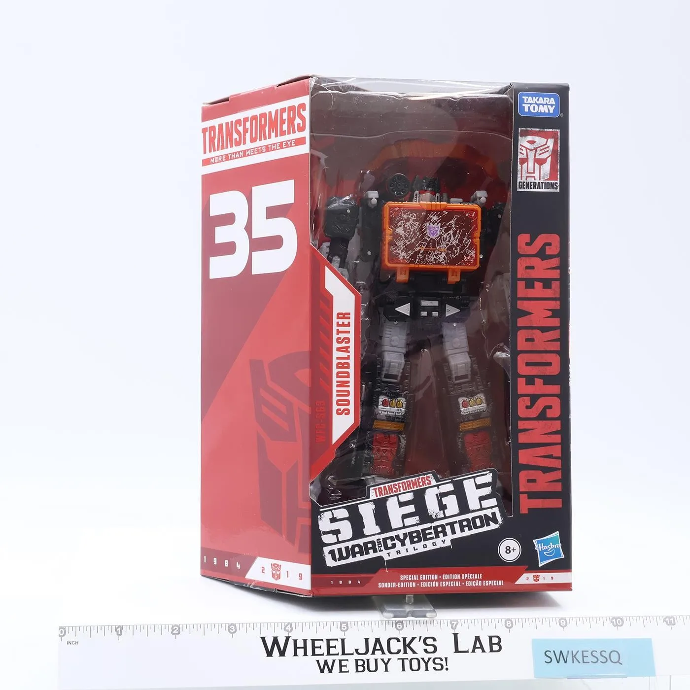 Soundblaster Transformers Siege WFC 25th Anniv. 2019 Hasbro Figure NEW ...