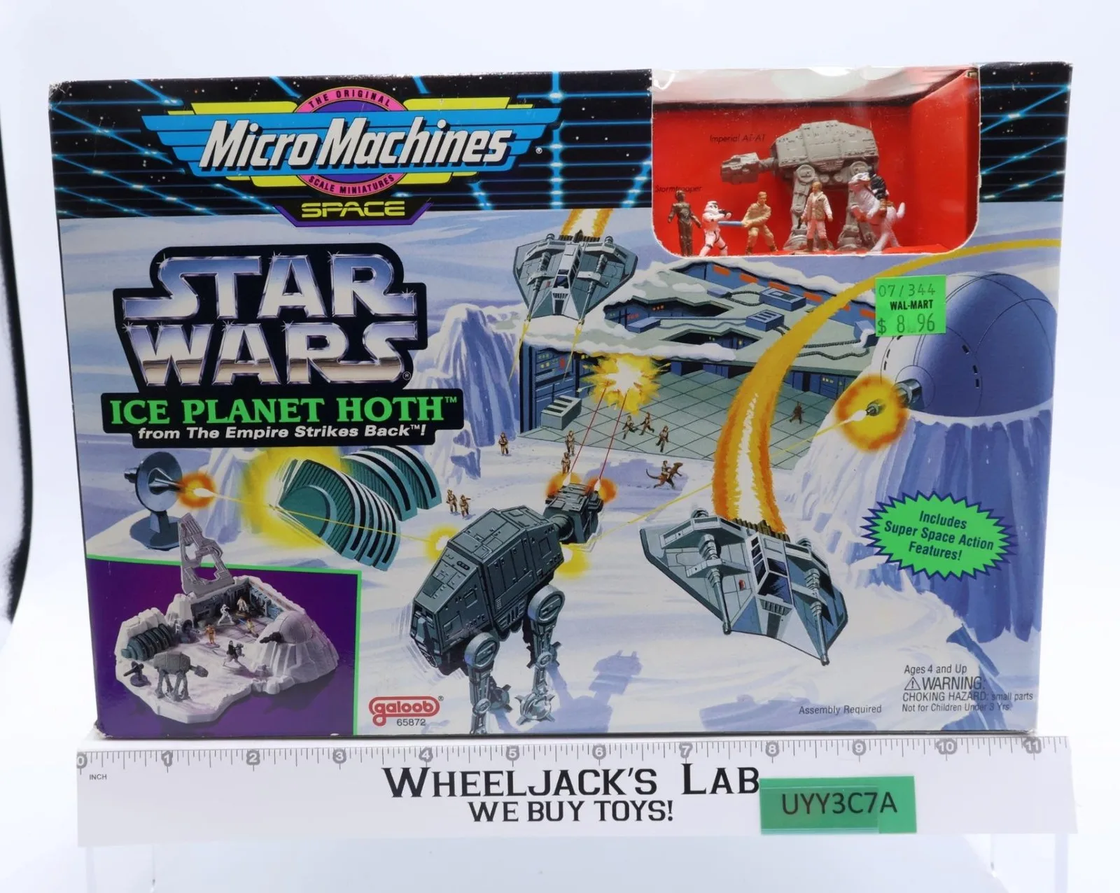 #65872 Ice Planet Hoth Star Wars Micro Machines 1993 Galoob Playset NEW ...