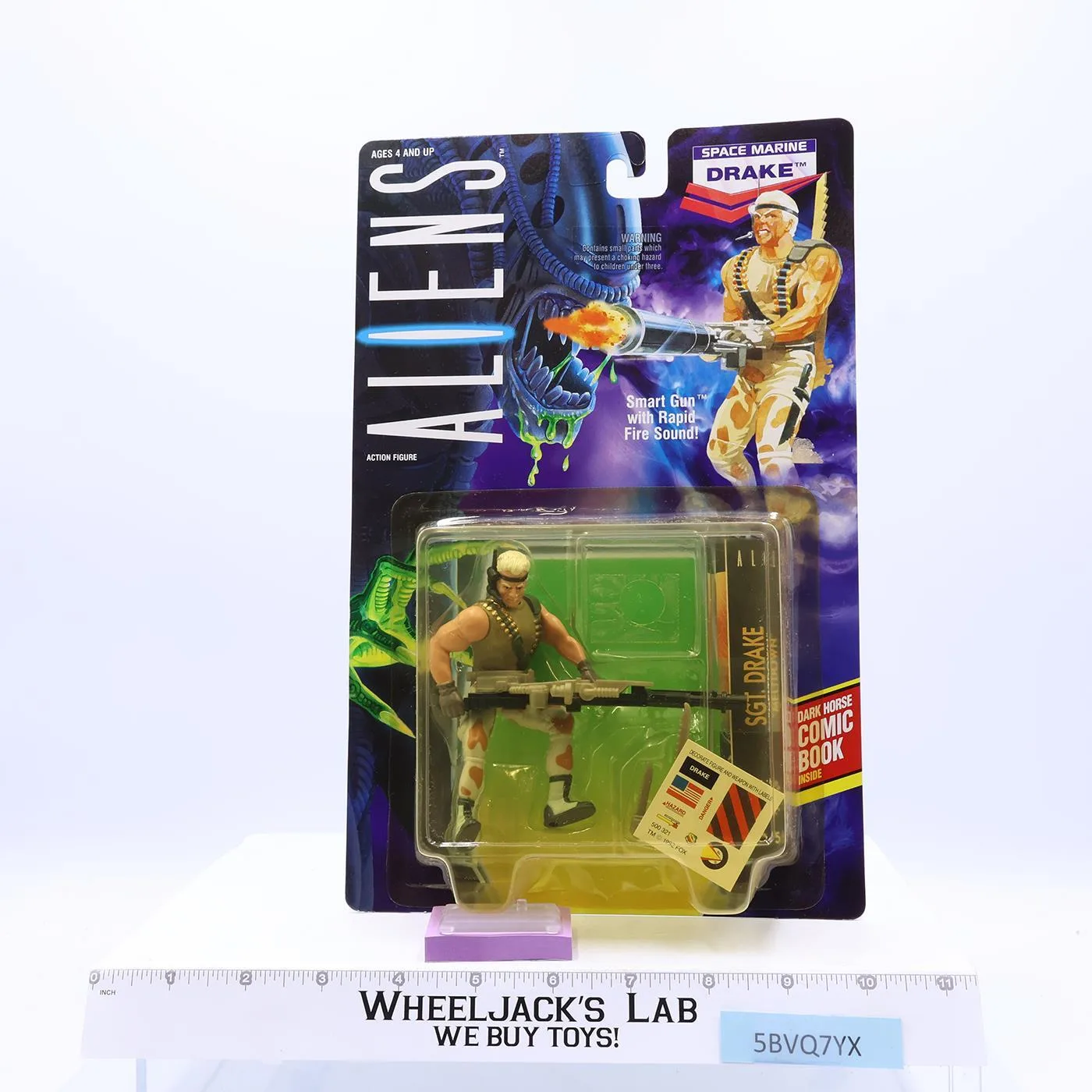 Space Marine Drake W/ Comic Aliens 1992 Kenner Vintage Action Figure ...