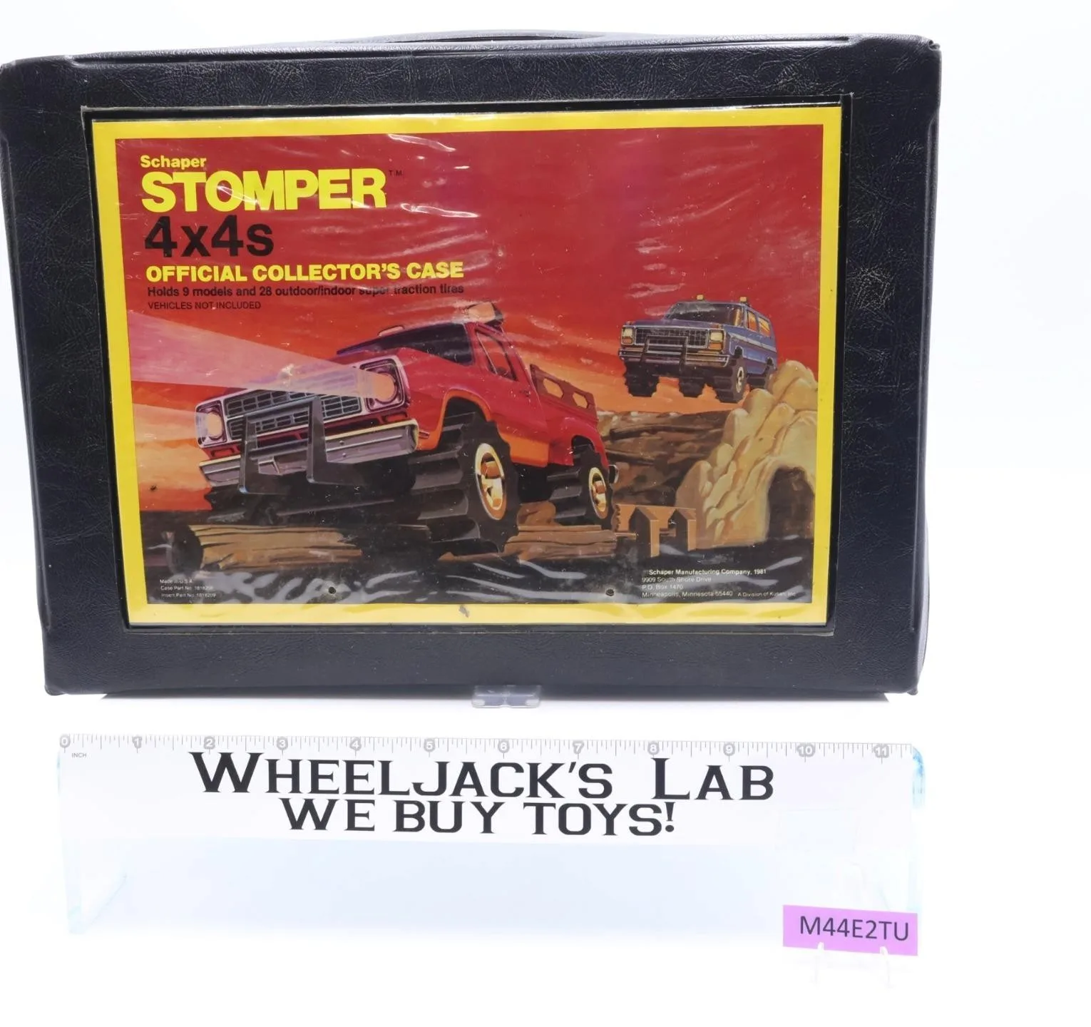 Stompers 4x4 Official Collector's Case w/ STICKERS 1981 Schaper Vintage ...