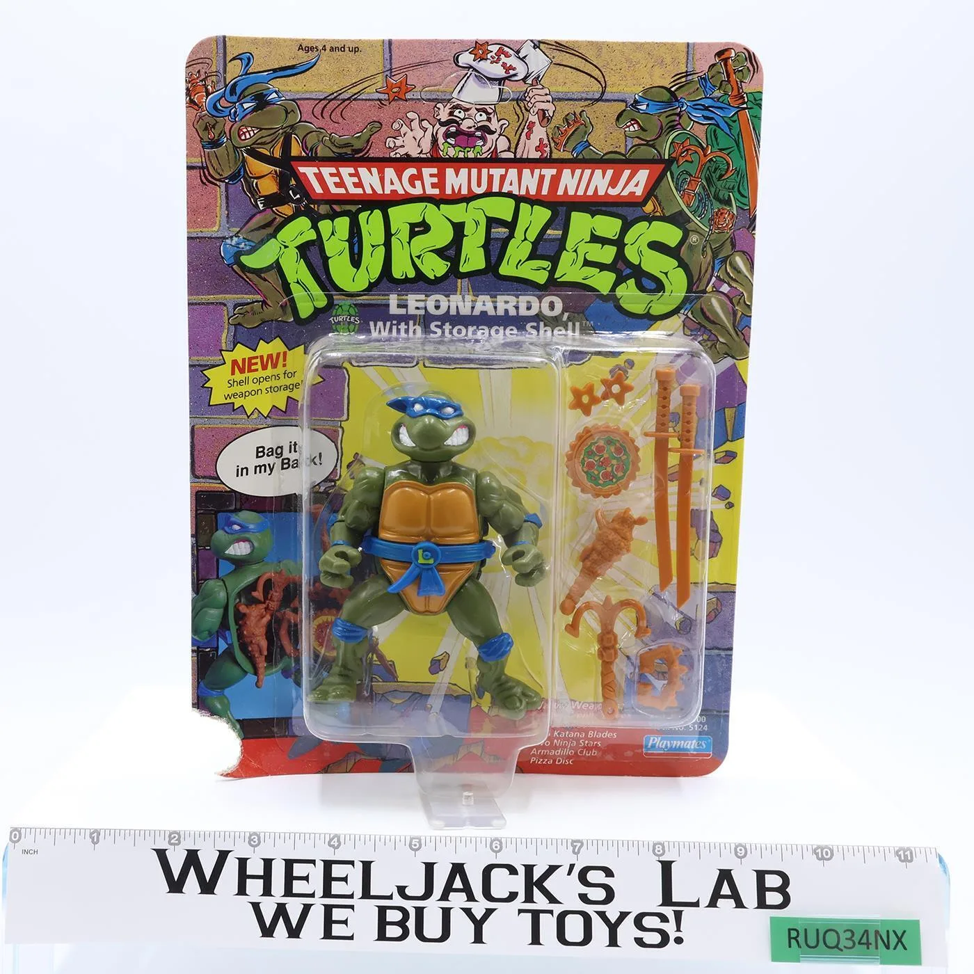 Leonardo Storage Shell Teenage Mutant Ninja Turtles TMNT 1991 Playmates ...
