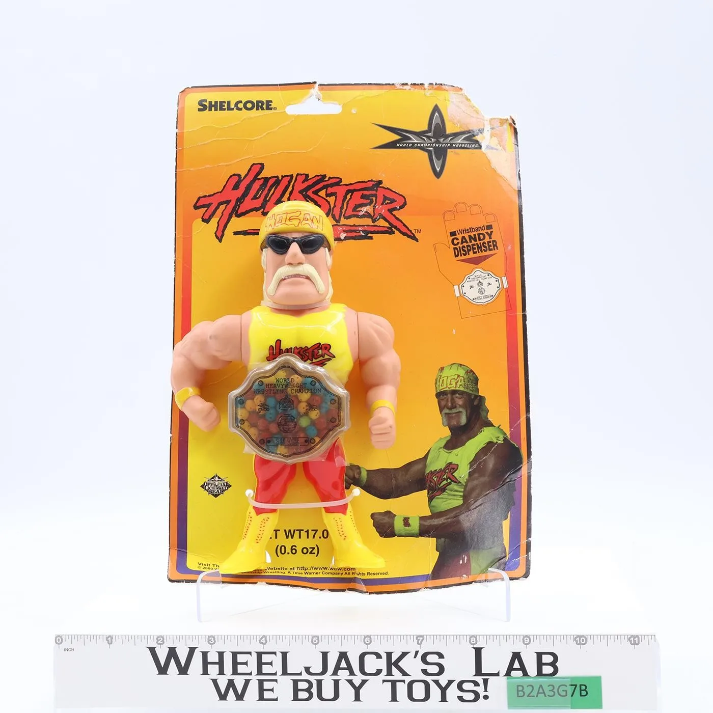 Hulk Hogan Wristband Candy Dispenser WCW 2000 Shelcore NEW - Wheeljack ...