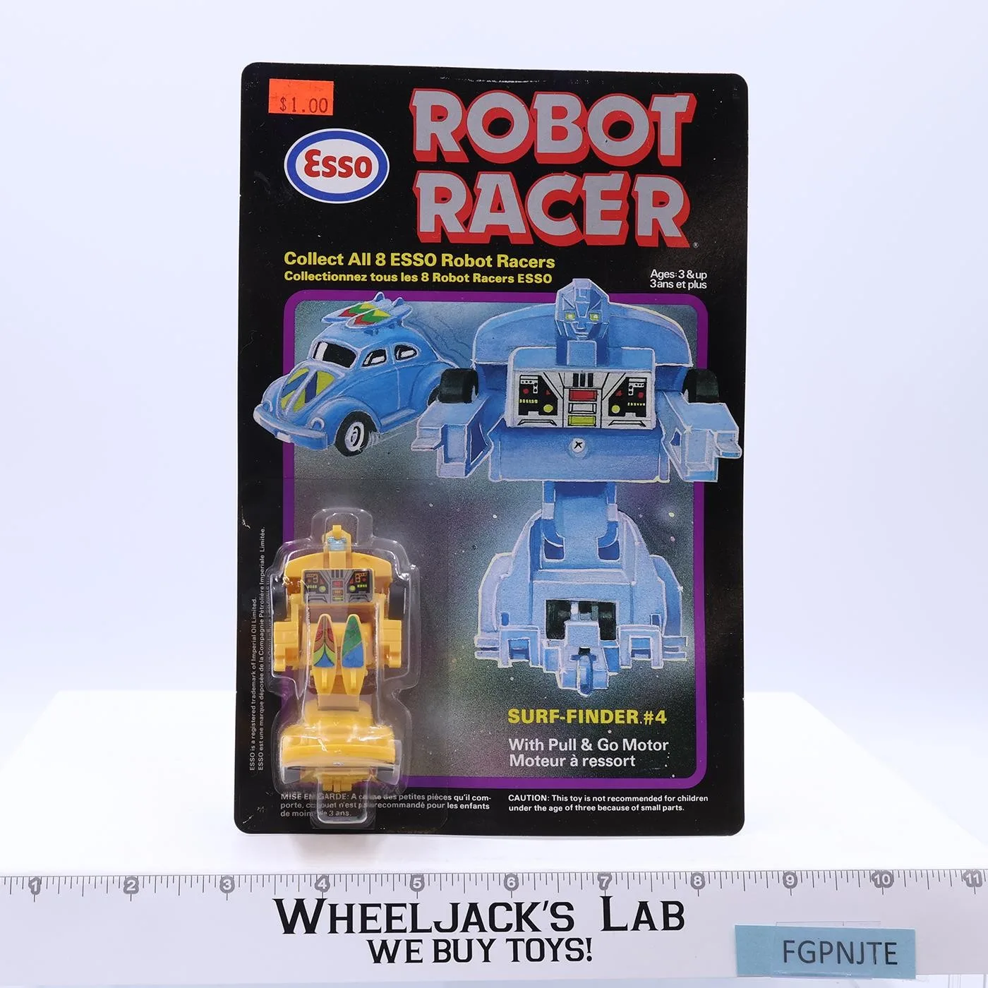 Surf-Finder #4 W/Pull & Go Motor Gobot KO Robot Racer 1980s Esso Figure ...