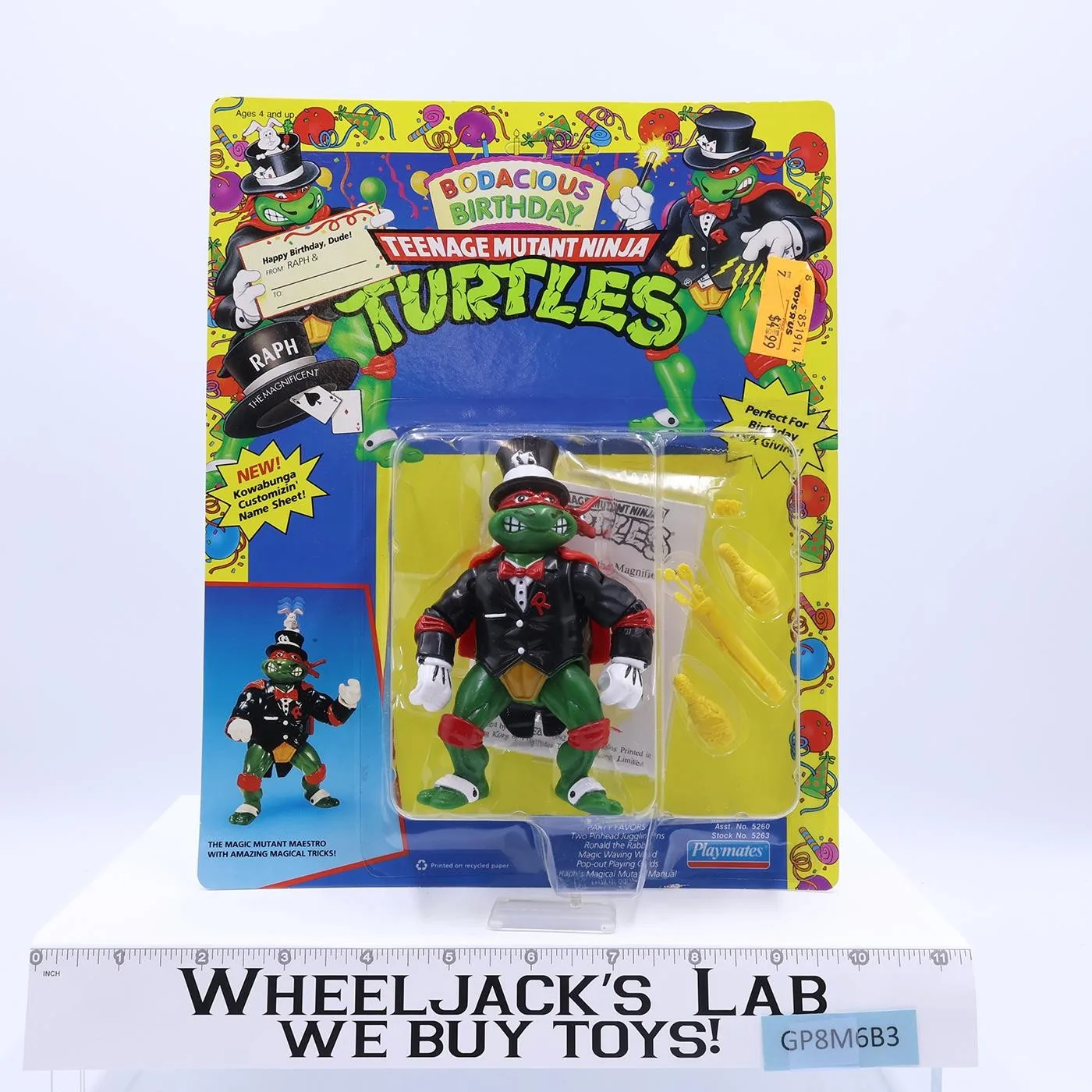 Raph the Magnificent Bodacious Birthday Turtles TMNT Playmates MOSC ...