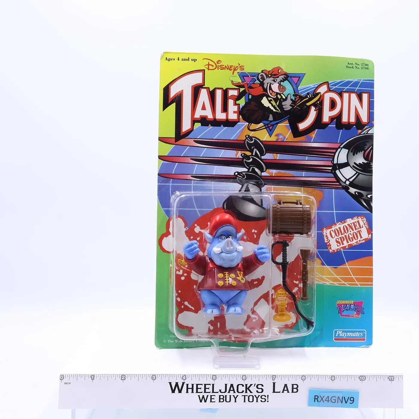 Colonel Spigot Disney Tale Spin 1991 Playmates Vintage Action Figure ...