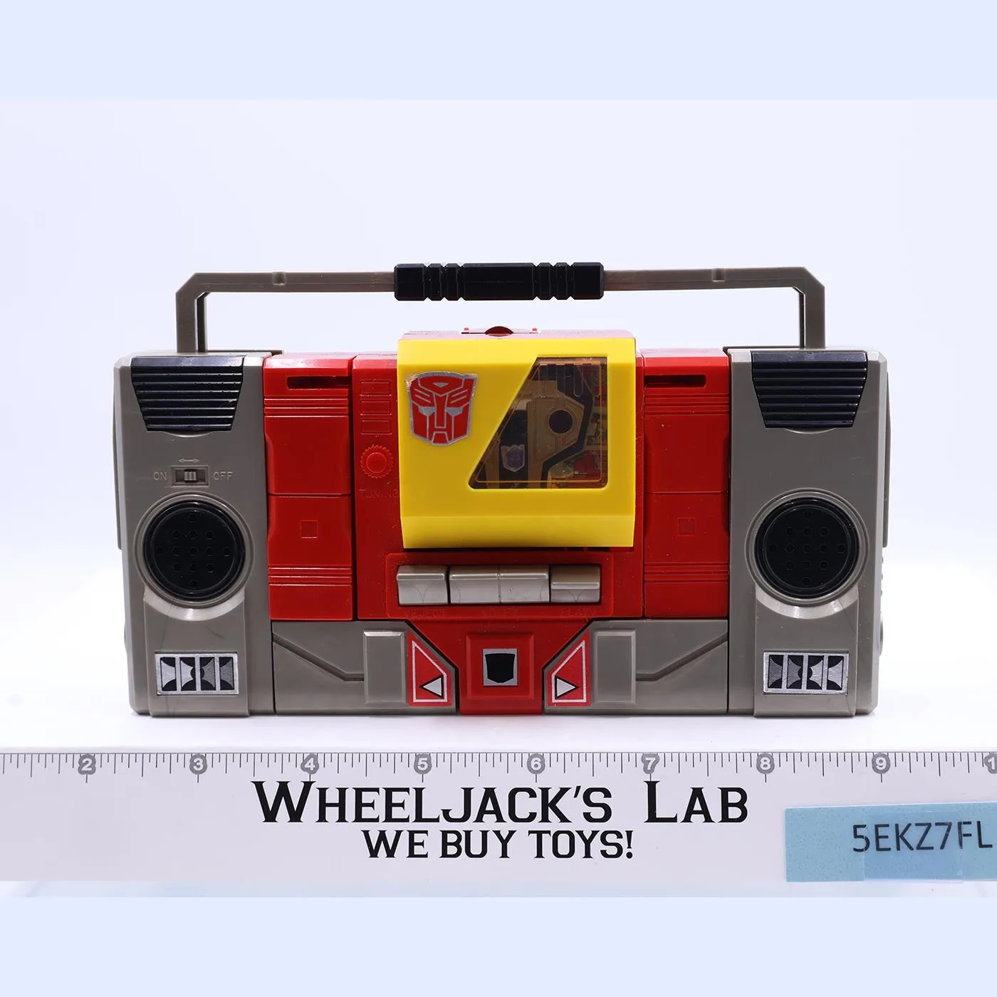 Blaster 1985 Vintage G1 Transformers Boombox Action Figure - Wheeljack ...