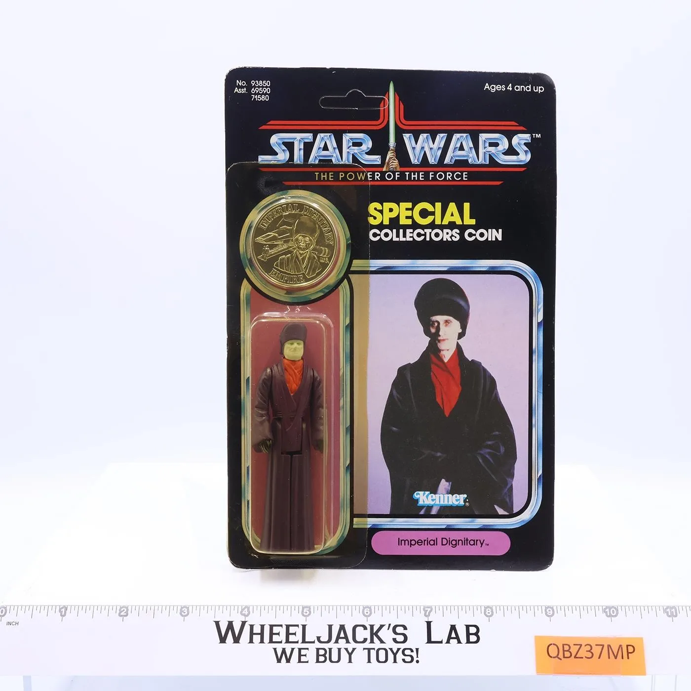 Imperial Dignitary W/Coin 92 Back Star Wars POTF 1984 Kenner NEW MOSC ...