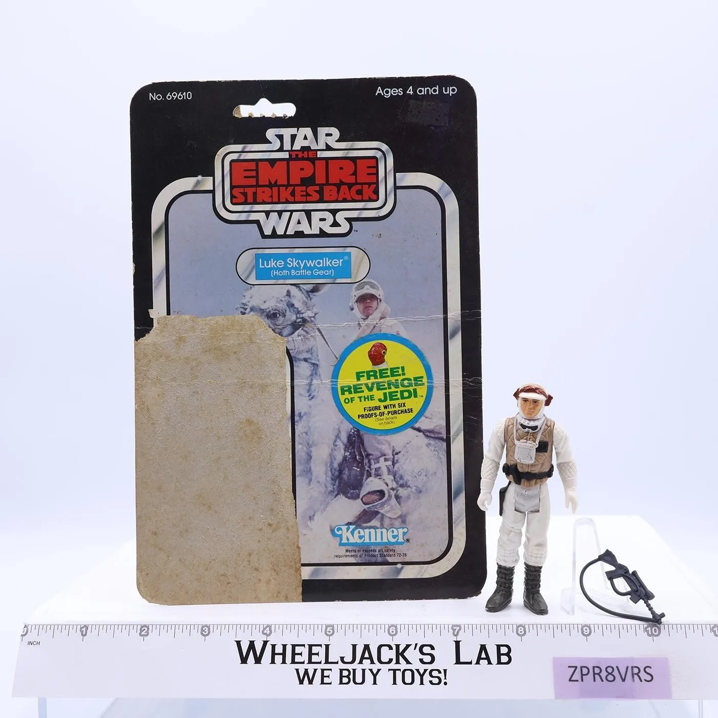 Luke Skywalker Hoth 100% Complete 48 Back-B Star Wars ESB 1982 Kenner ...