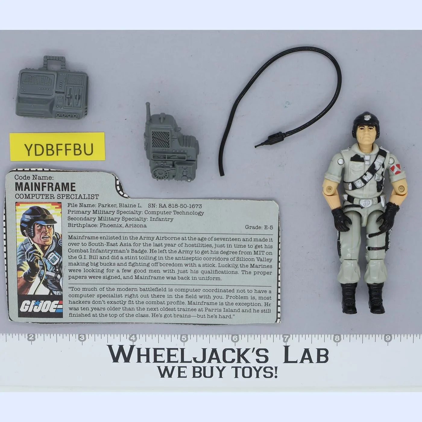 Mainframe V1 100% Complete G.I. Joe 1986 Hasbro Vintage Action Figure ...