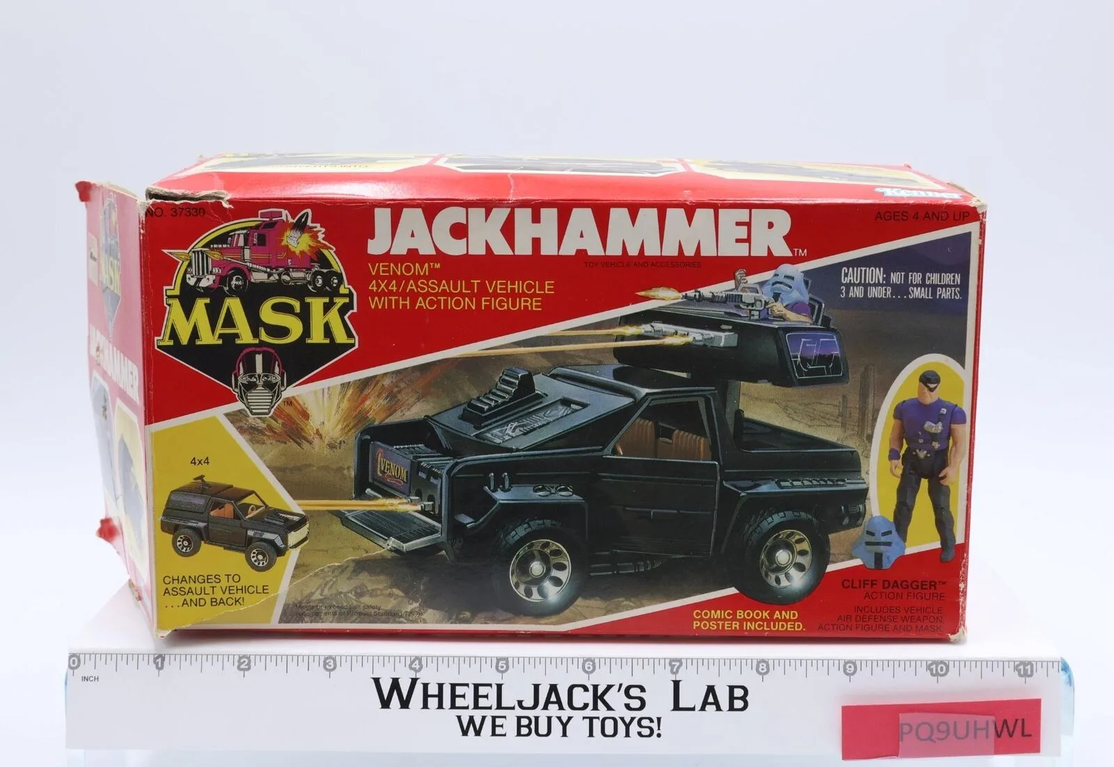 Jackhammer W/ Cliff Dagger 100% Complete MASK 1985 Kenner Action Figure ...