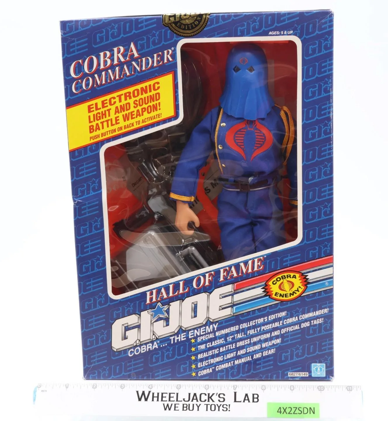 Cobra Commander GI Joe 12" Hall of Fame 100% Complete 1991 Action ...