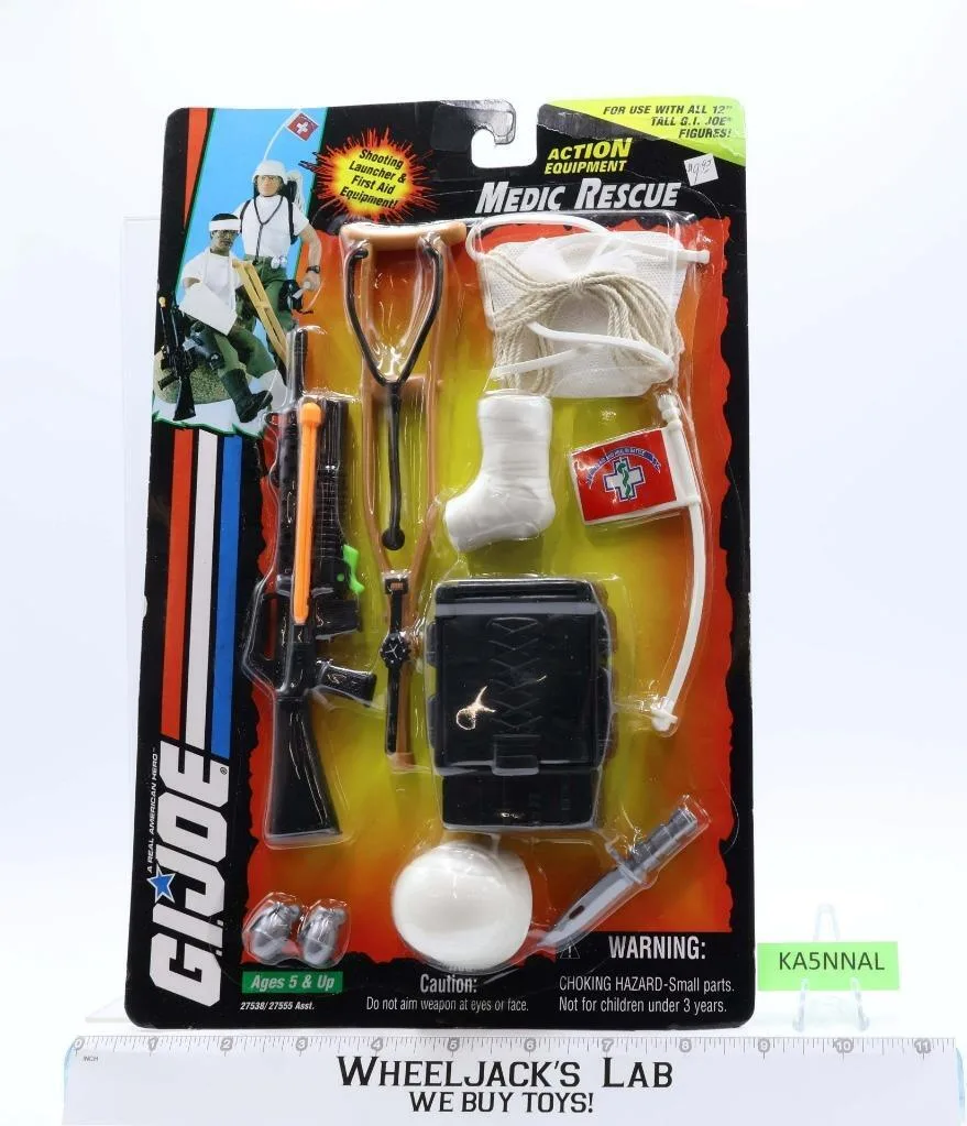 Action Equipment Medic Rescue GI Joe 12" MOSC 1994 GI Joe Hasbro Figure ...