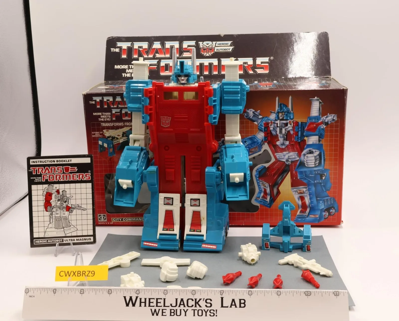 Ultra Magnus 100% Complete W/ BOX 1986 Vintage Hasbro G1 Transformers ...