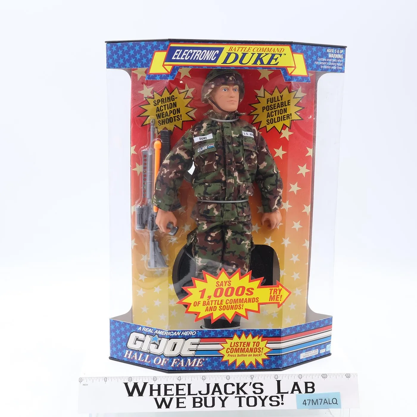 Electronic Battle Command Duke GI Joe Hall of Fame 1992 Hasbro Figure ...