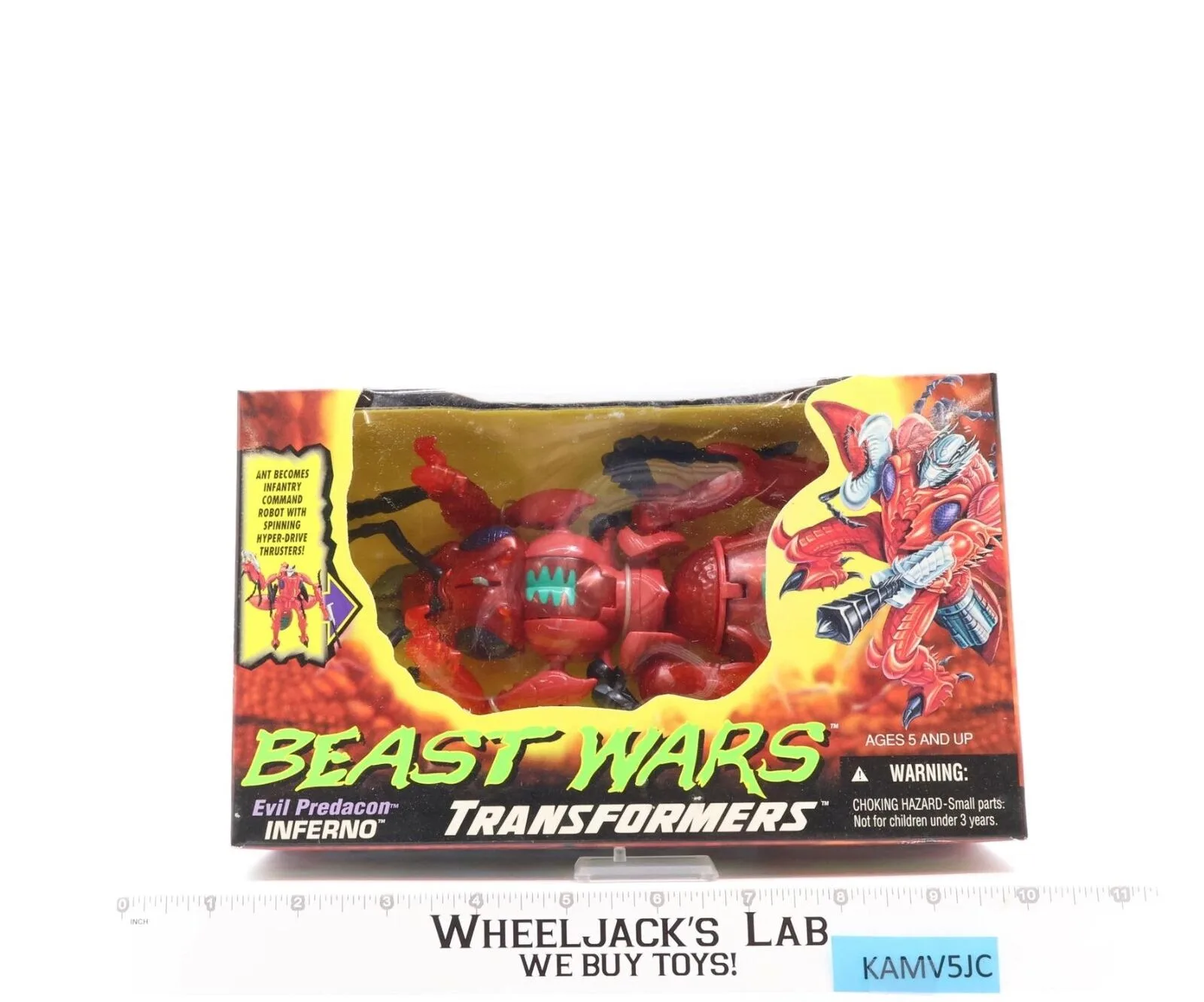 Inferno Transformers Beast Wars 1996 Hasbro Action Figure NEW MIB ...