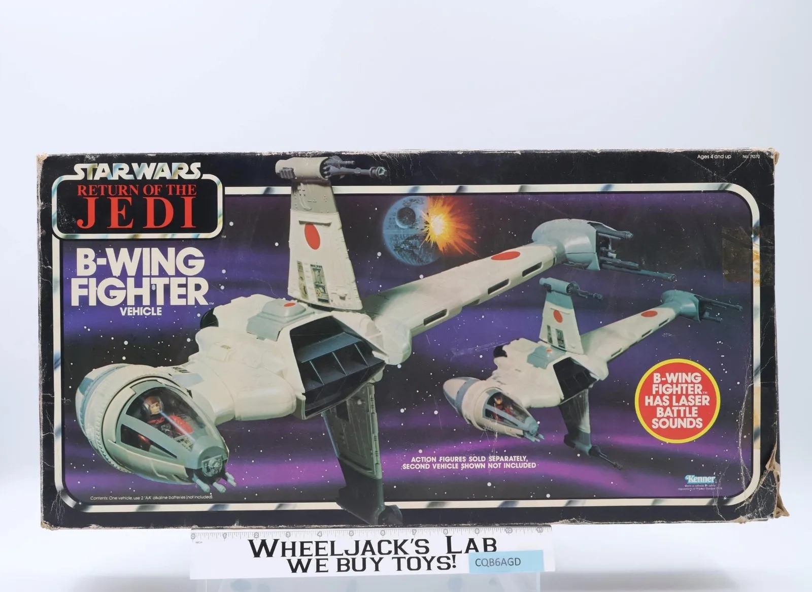 B-Wing Fighter W/Box UNUSED STICKERS Star Wars 1983 Vintage Kenner Vehicle - Wheeljack's Lab