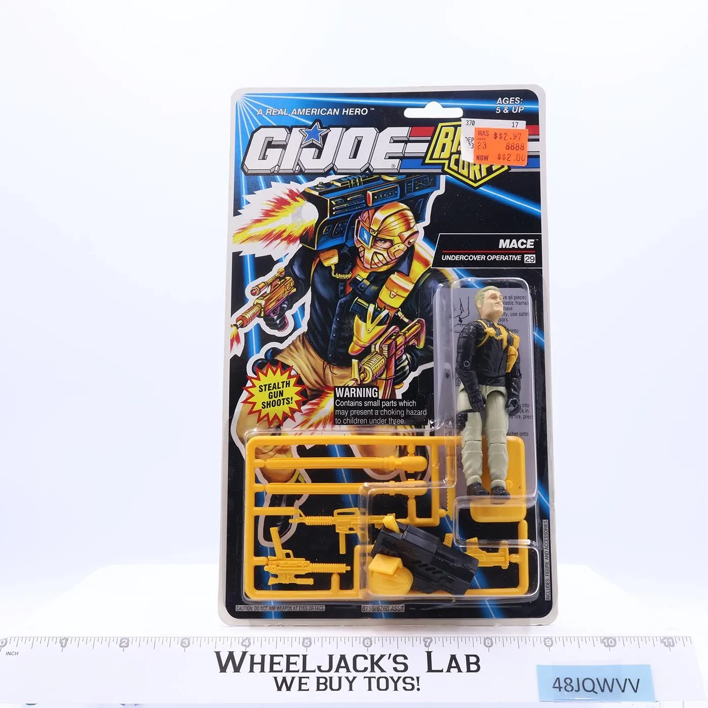 Mace GI Joe Battle Corps 1992 Hasbro Vintage Action Figure NEW MOSC ...