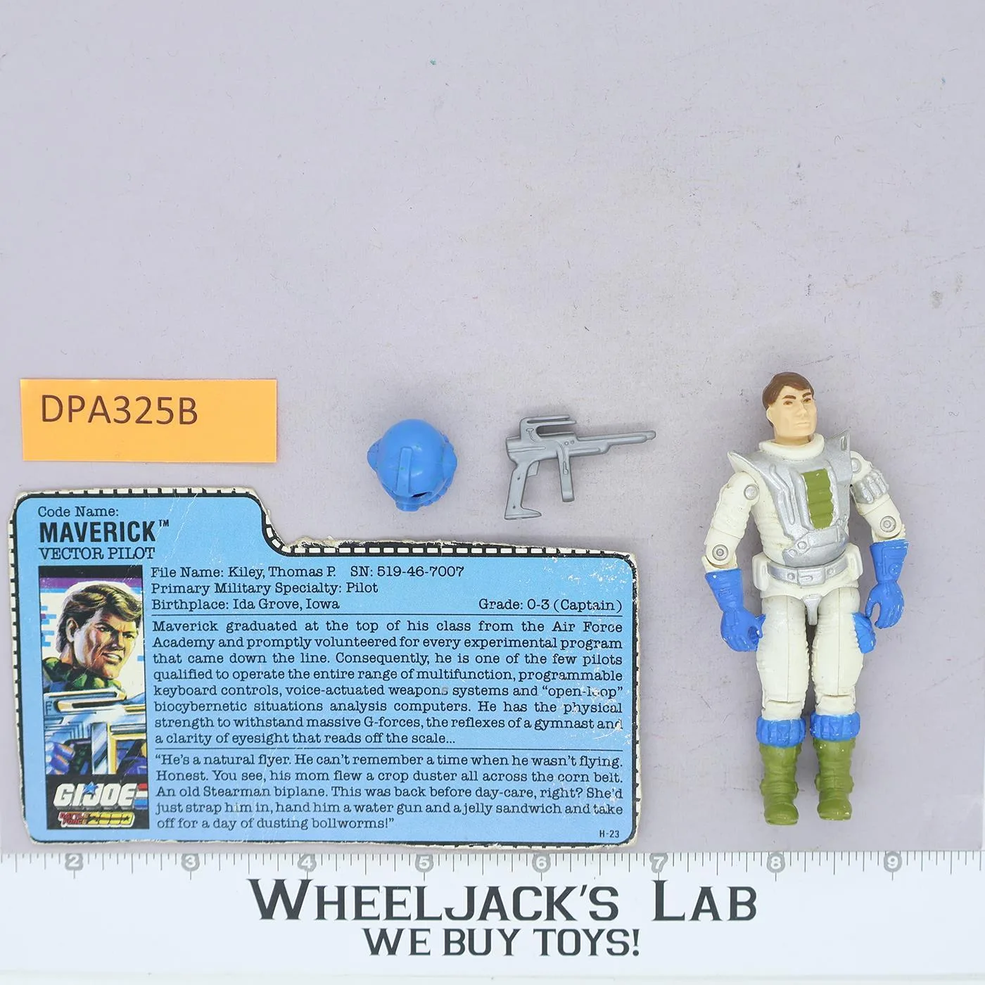 Maverick V1 100% Complete 1987 G.I. Joe Hasbro Vintage Action Figure ...