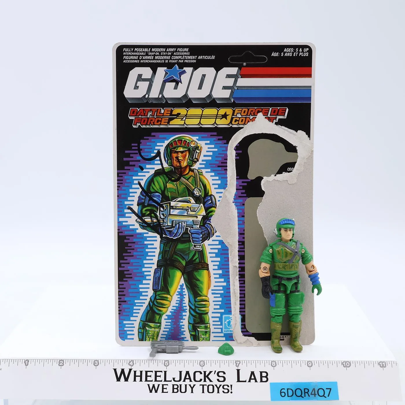 Blaster V1 Battle Force 2000 100% Complete W/34 Cardback 1987 G.I. Joe ...