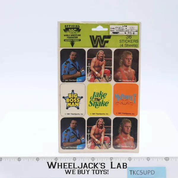4 Sticker Sheets WWF Wrestling 1991 Titan Sports Paper Magic NEW SEALED ...