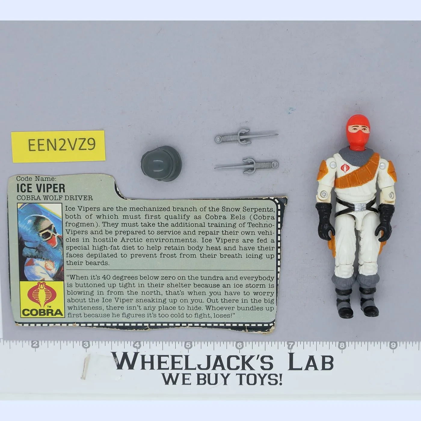 Ice Viper V1 100% Complete G.I. Joe 1987 Hasbro Vintage Action Figure ...