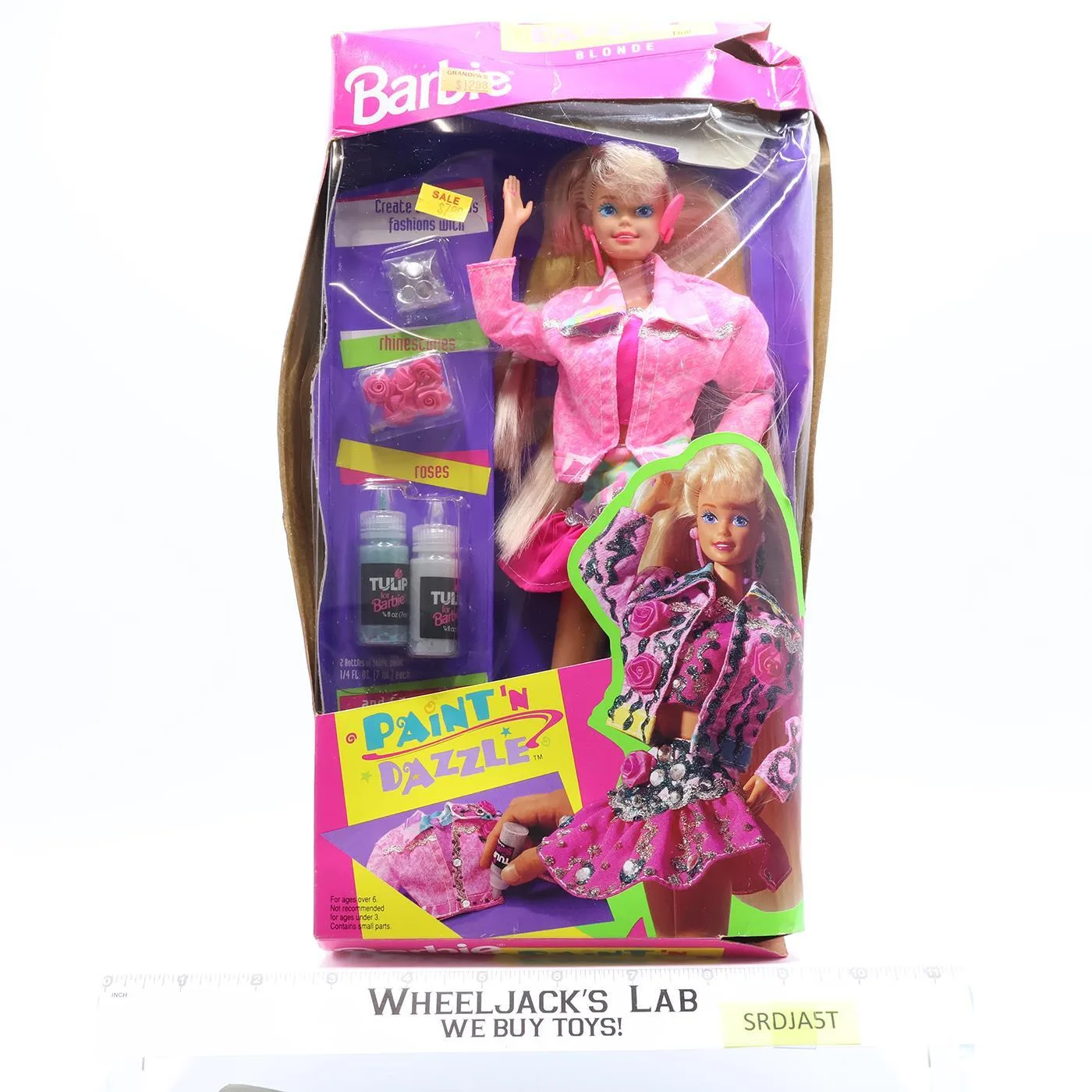 Barbie Paint 'n Dazzle Blonde w/ Bling #10039 Mattel Tulip 1993 NEW ...