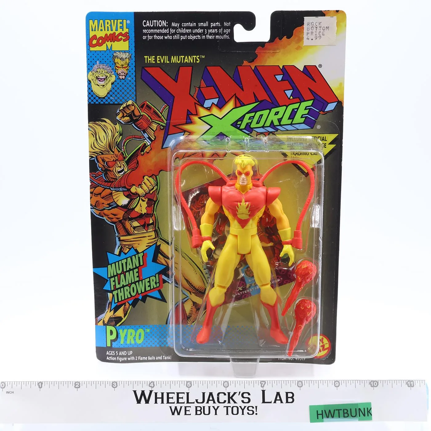 Pyro The Uncanny X-Men X-Force 1994 Toybiz Vintage Action Figure MOSC ...