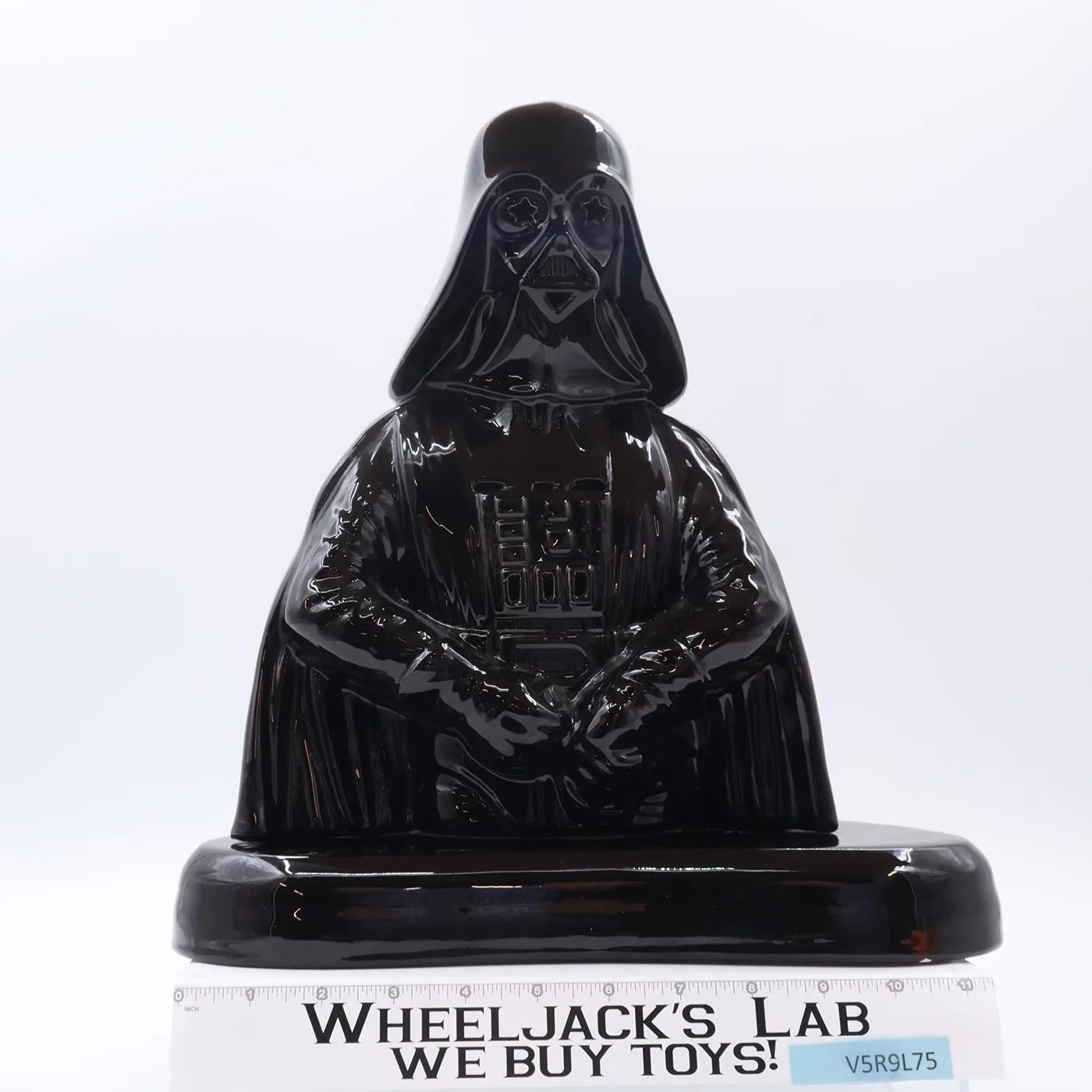 Darth Vader Ceramic Lamp with Glowing Lightsaber WORKS 1980 Vintage 14 ...