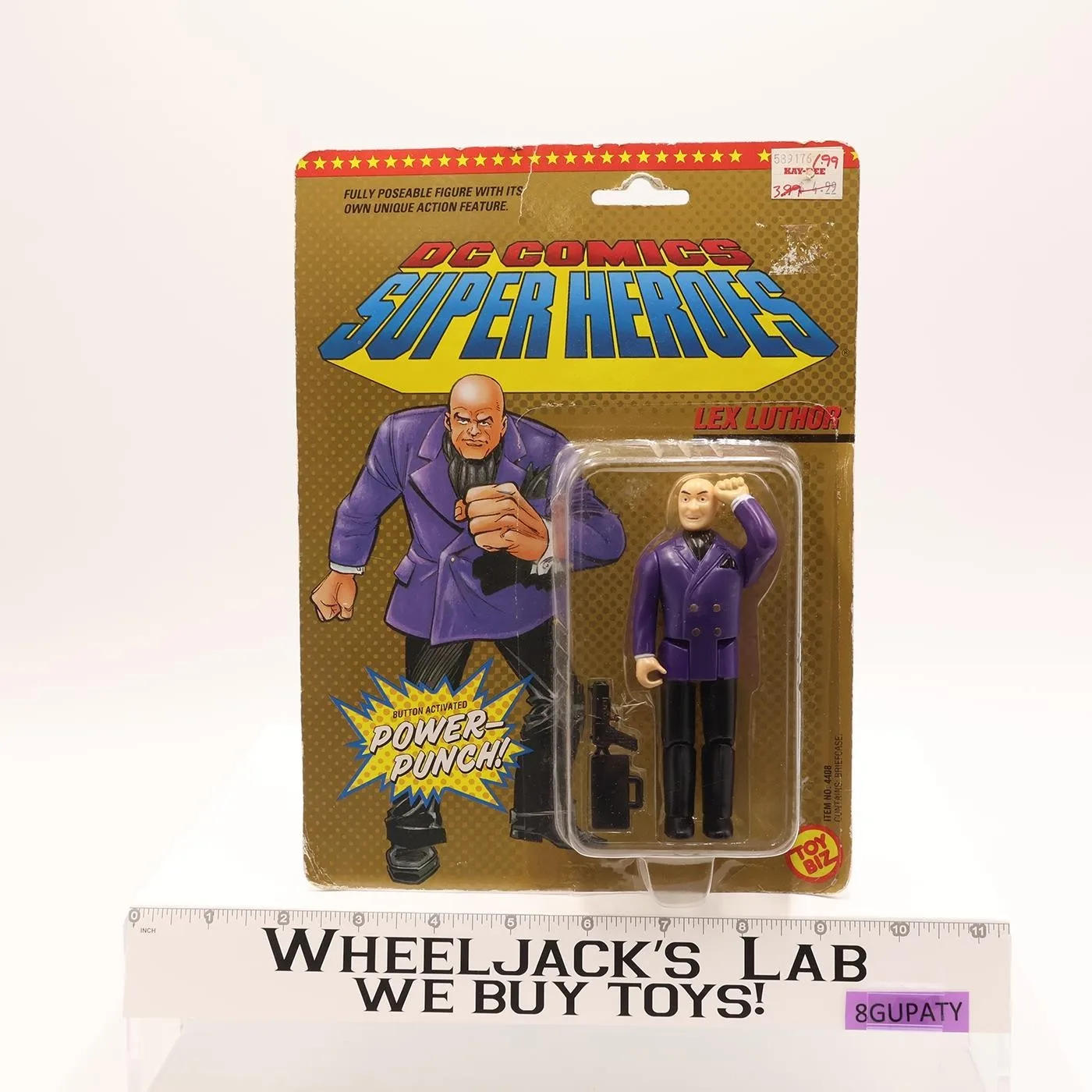 Lex Luthor Power Punch DC Comics Super Heroes ToyBiz 1989 Action Figure ...