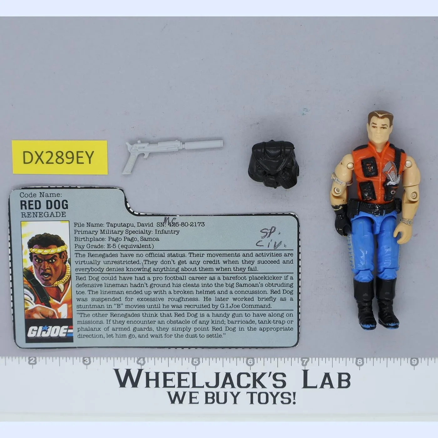 Mercer V1 100% Complete G.I. Joe 1987 Hasbro Vintage Action Figure ...