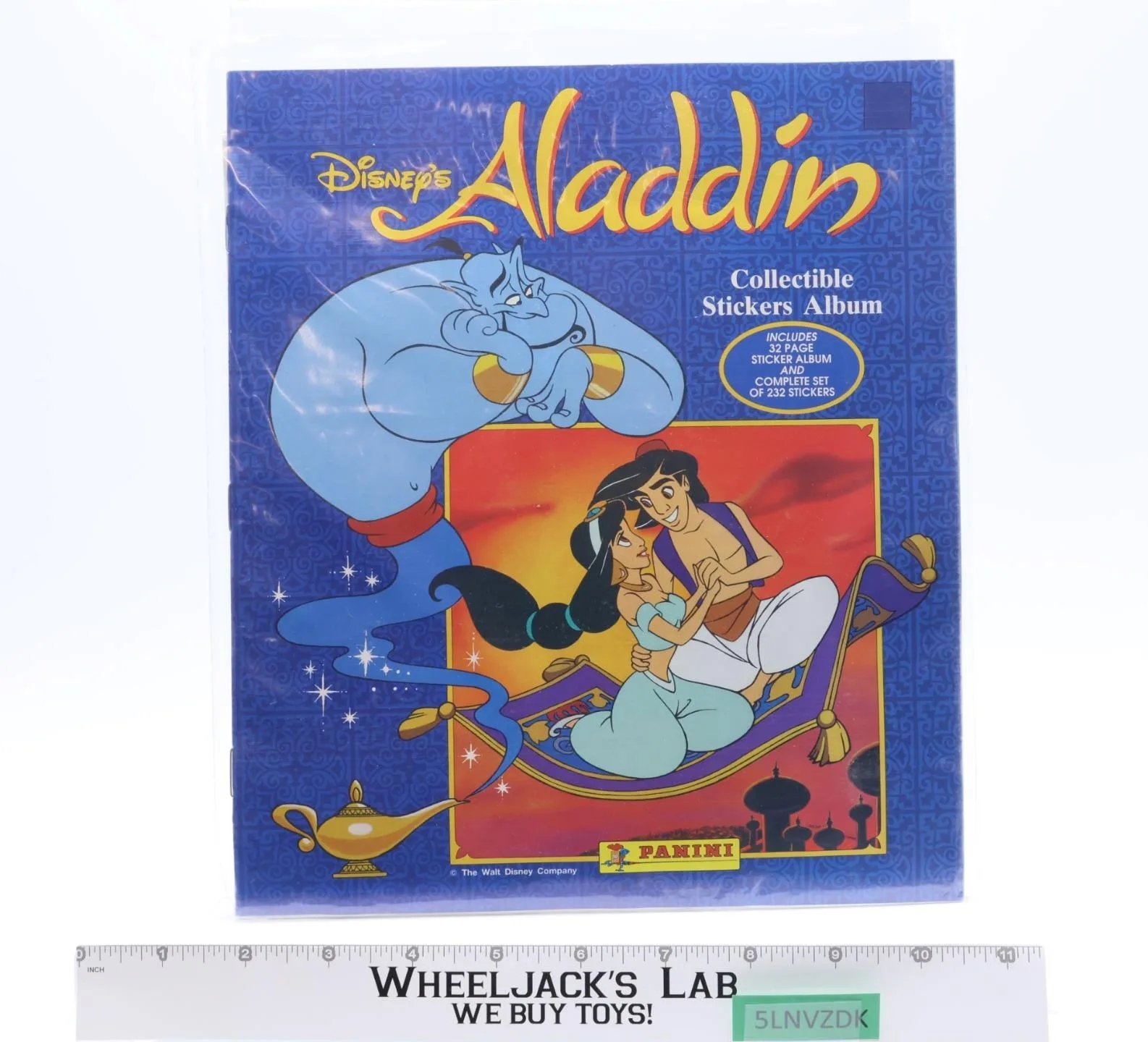 Aladdin Collectible Stickers Album 1994 Panini Disney Store NEW SEALED ...
