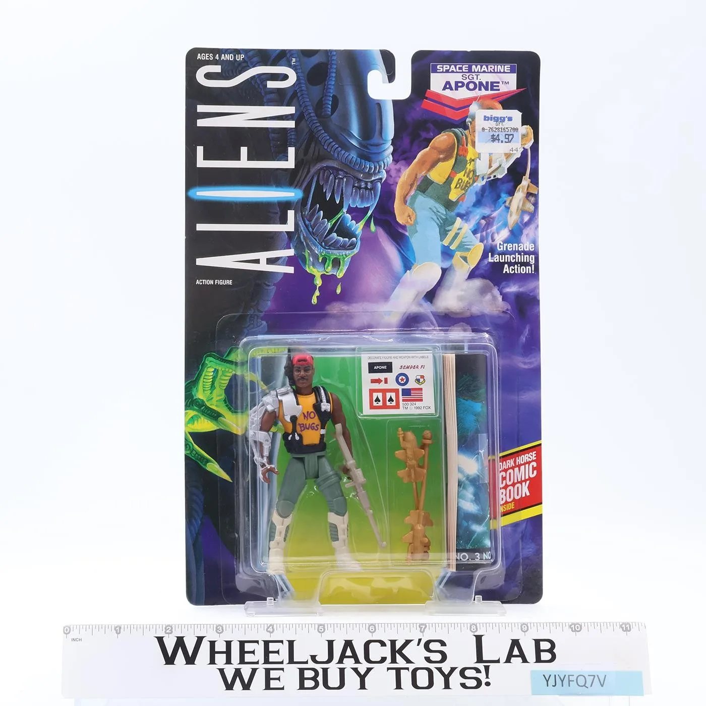 Sergeant Apone Space Marine Aliens 1992 Kenner Action Figure NEW SEALED ...