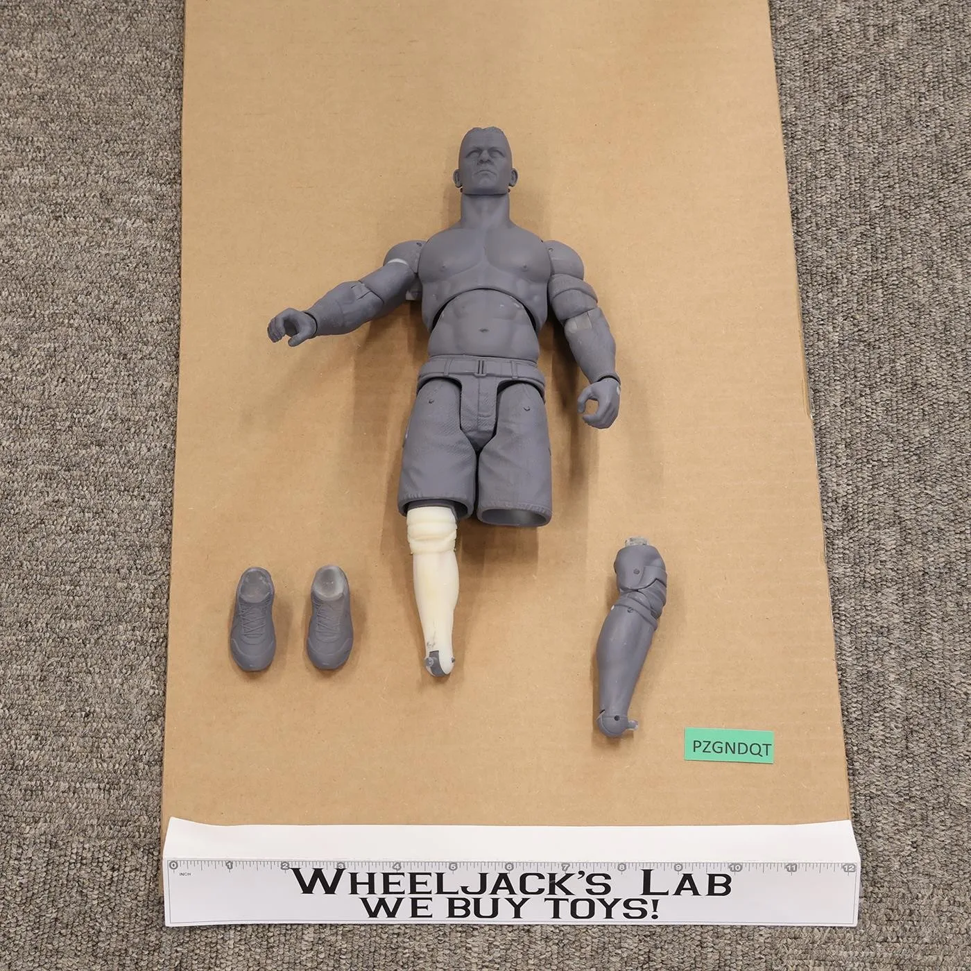 John Cena PITCH PROTOTYPE HARDCOPY GREY MODEL WWE 12" Wrestling Action ...