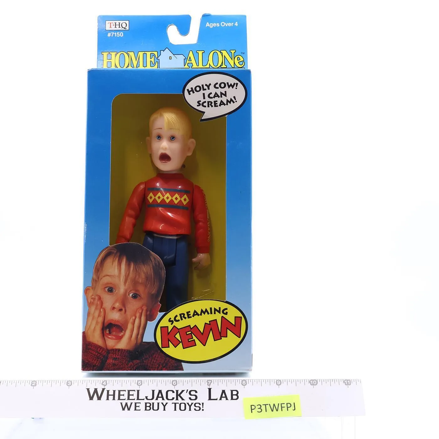 Kevin Screaming Kevin Home Alone 1991 T-HQ Action Figure NEW MIB ...