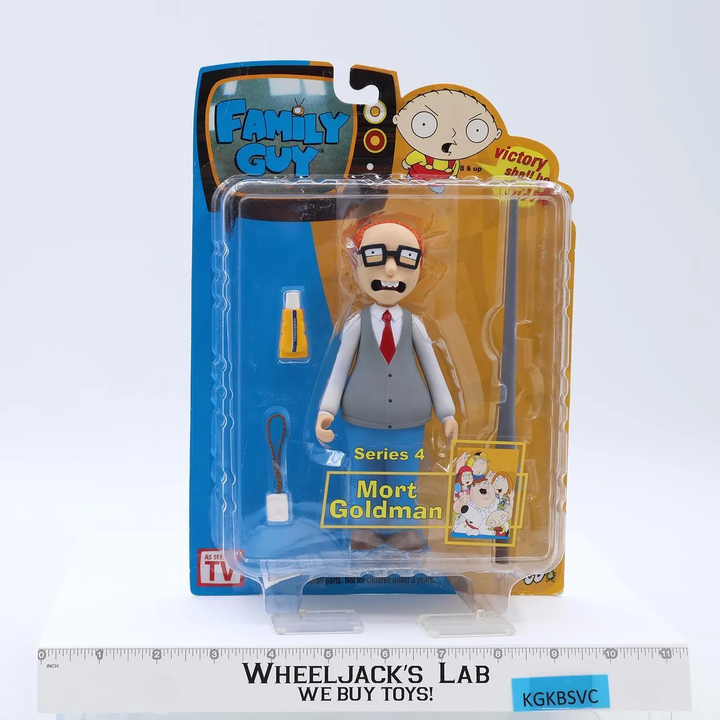 Mort Goldman Family Guy Series 4 2005 Mezco Action Figure NEW SEALED ...