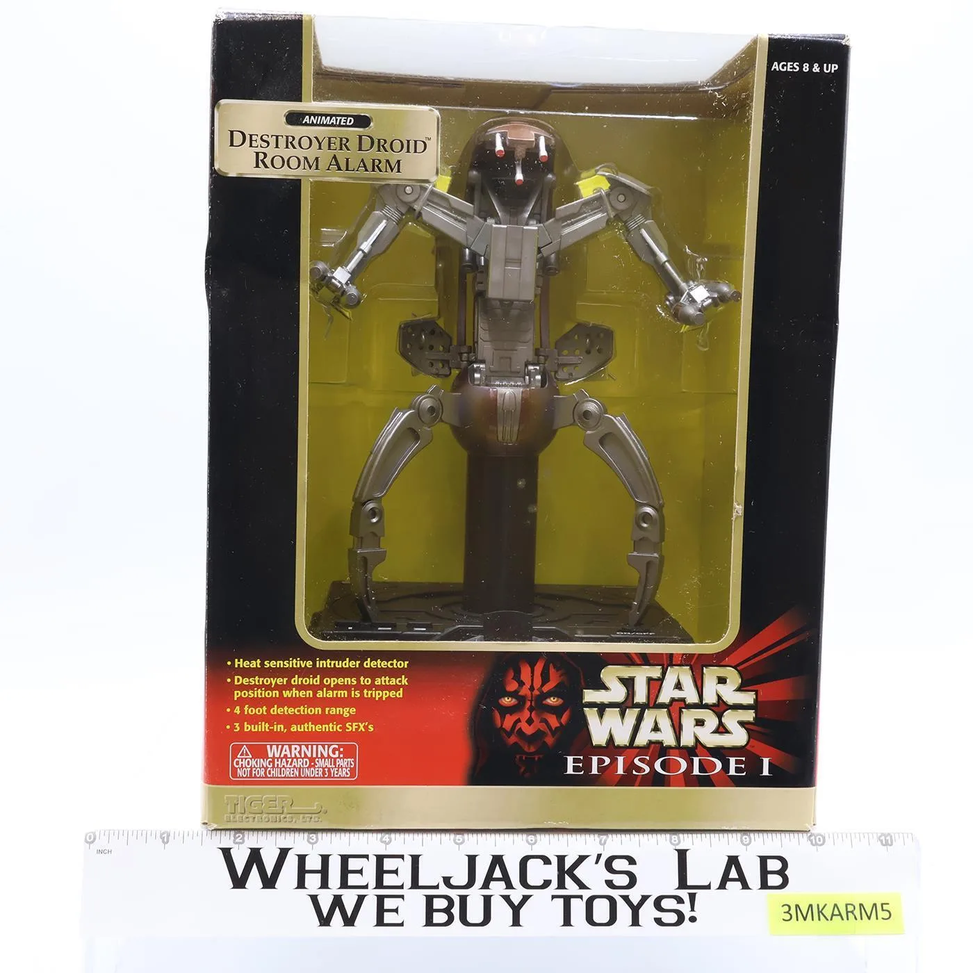 Destroyer Droid Room Alarm Star Wars Episode 1 1999 Tiger Electronics ...