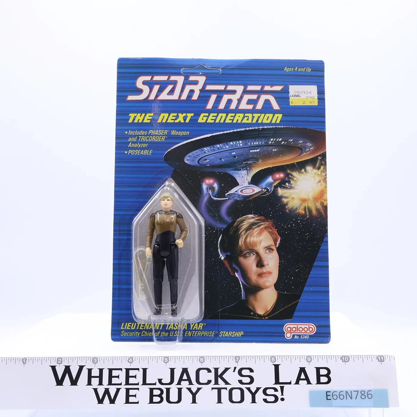 Lieutenant Tasha Yar Star Trek The Next Generation 1988 Galoob MOSC ...